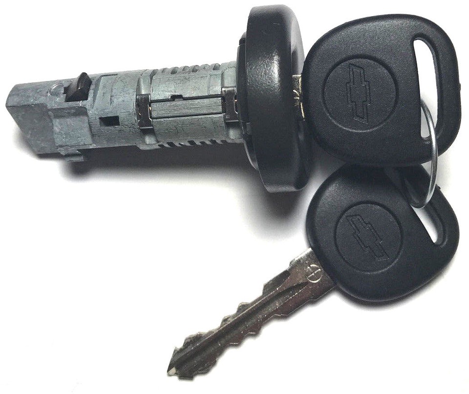 NEW GM OEM Ignition Key Lock Cylinder Switch W/2 Chevy Bow-Tie Logo ...