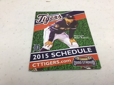 2015 Connecticut Tigers Minor League Baseball Pocket Schedule | eBay