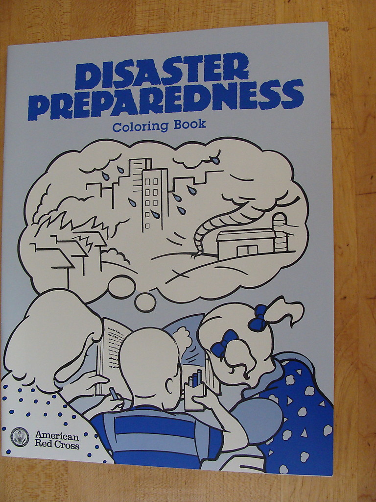 American Red Cross 1994 Disaster Preparedness Coloring Book | eBay