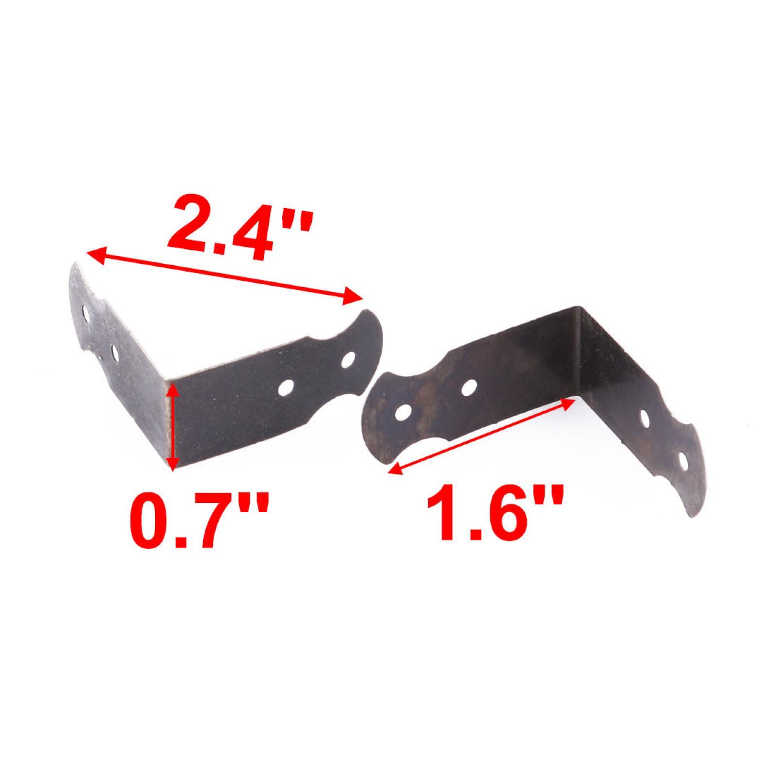Furniture Case Box Metal Vintage L Shaped Corner Protector Bronze Tone ...