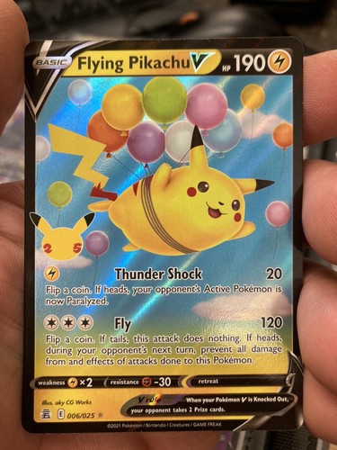 Pokémon Flying Pikachu V 6/25 Celebrations Ultra Rare Mint! | eBay