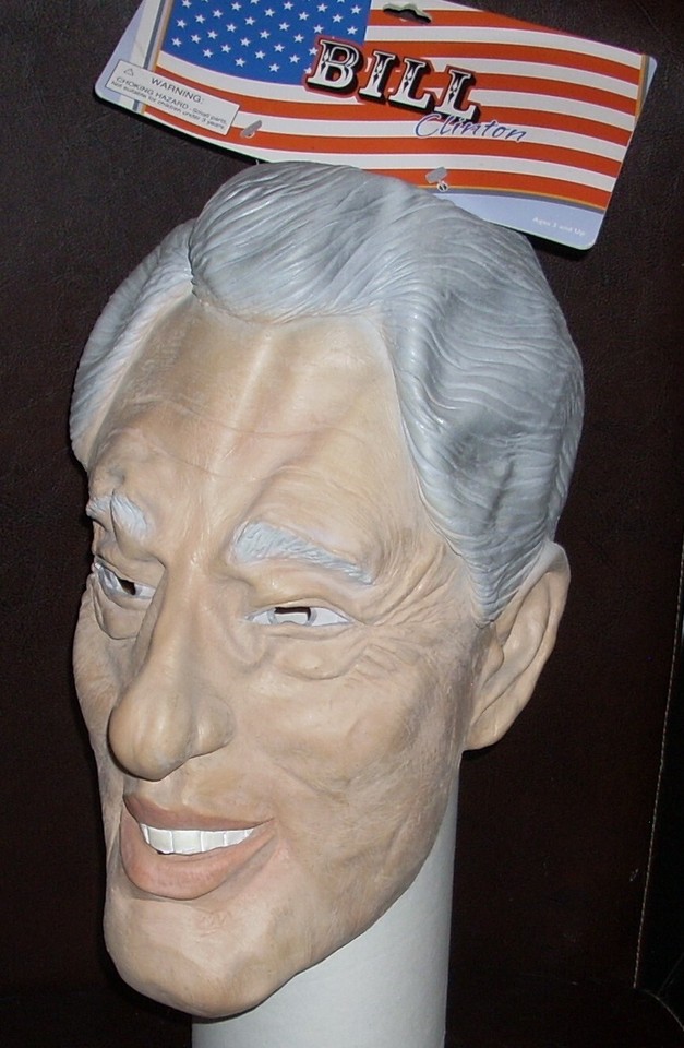 Vintage Fright Factory American President Bill Clinton Political Mask ...