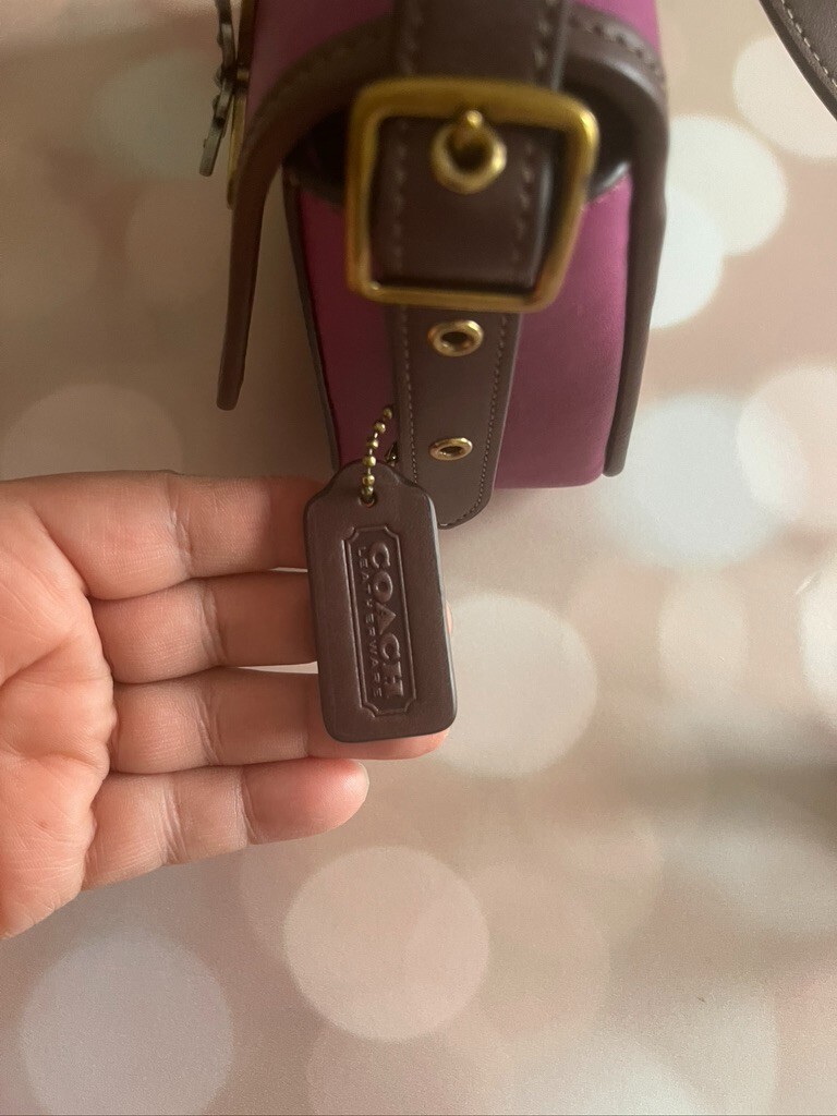 COACH RAMBLER 16 HIBISCUS ColorBlock CROSSBODY 89126 W Butterfly Motif ...