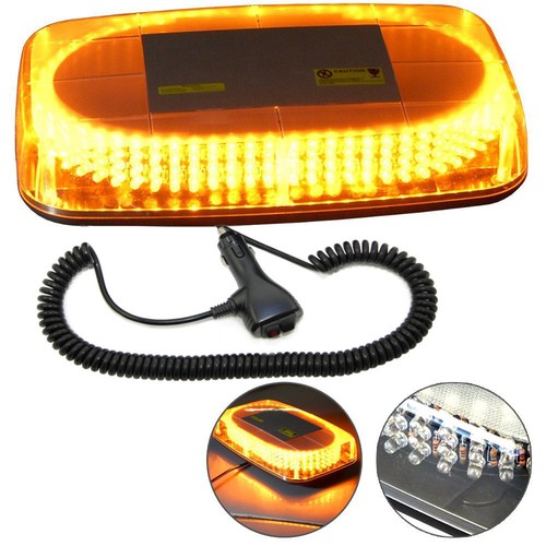 HQRP 240-LED Strobe Amber Emergency Warning Mini Strobe Light Bar ...