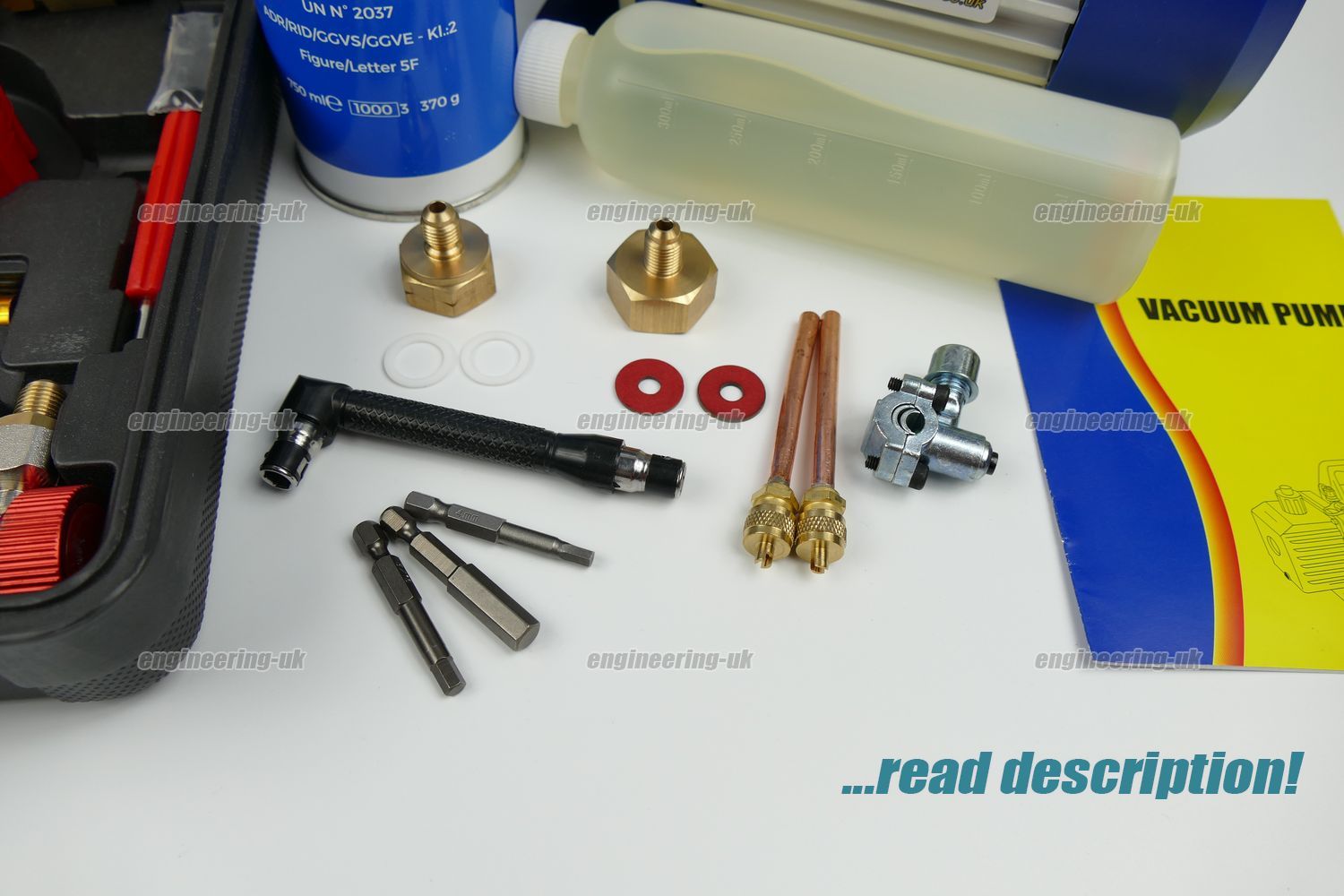 Fridge Freezer R134a R290 R600a charging gauges tool set kit R134a R290 ...