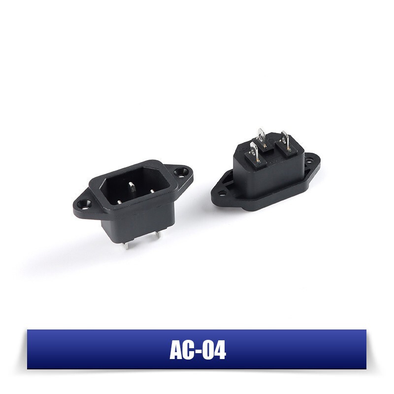 IEC Power Socket Connector 3 Pin AC 250V 10A Male Female Plug Jack PCB ...
