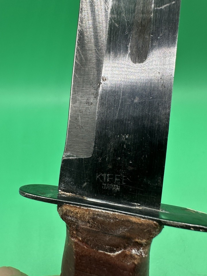 Vintage WW2 WWII Civilian Bayonet Knife Kiffe Japan With Nice Leather ...