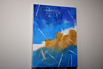 Brand New HAND PAINTED Abstract Art On Canvas (WILLING TO NEGOTIATE) | eBay