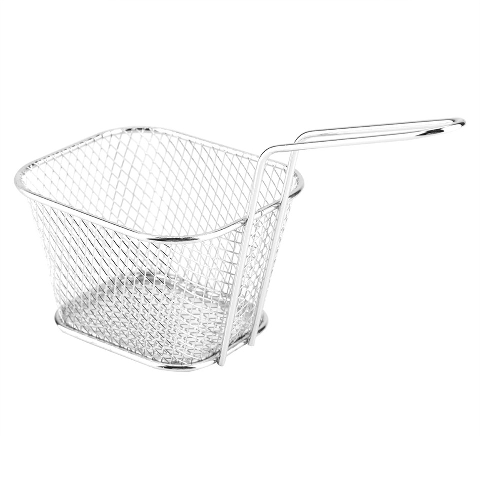 Mini Stainless Steel Chips Deep Fry Baskets Food Presentation Strainer ...