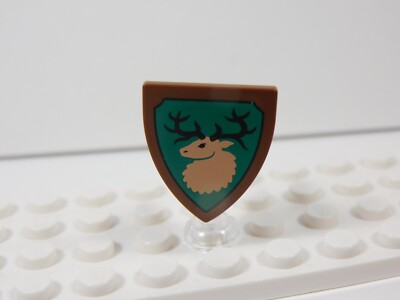 LEGO Reddish Brown Shield w/ Elk Deer Weapon Armor Minifig L2 | eBay