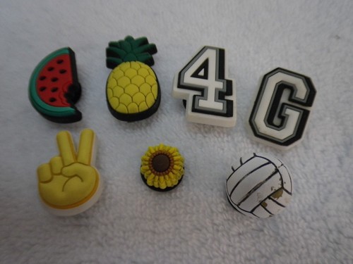 Jibbitz Crocs Shoe Charm Lot of 7 watermelon pineapple peace 4 G ...