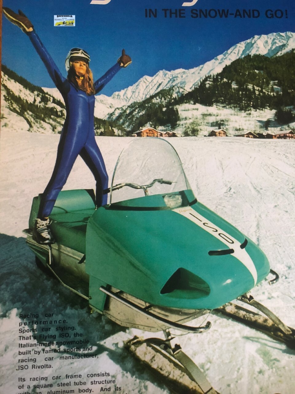 1971 Vintage ISO RIVOLTA Snowmobile Brochure Motorcycle Race Car | eBay