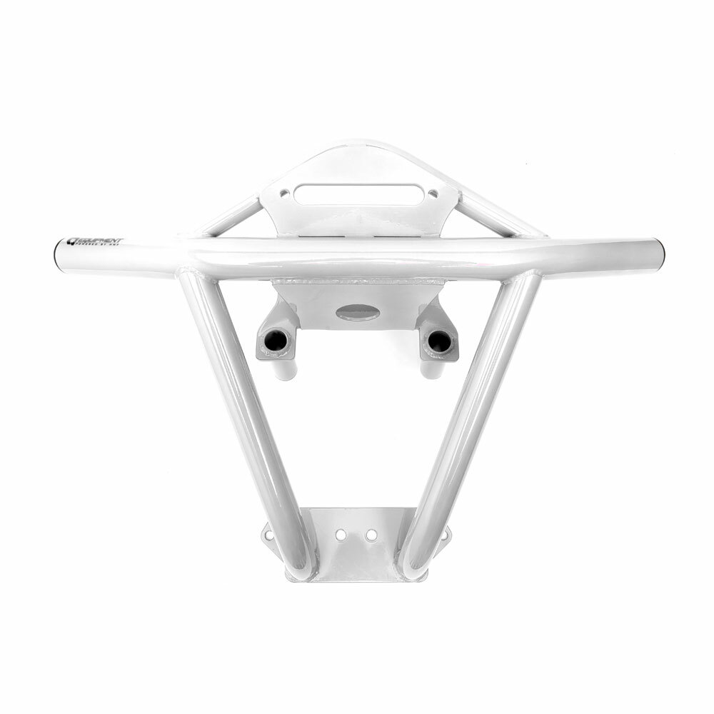 HMF Racing IQ U4 Defender Steel Front Bumper Guard White Polaris RZR ...