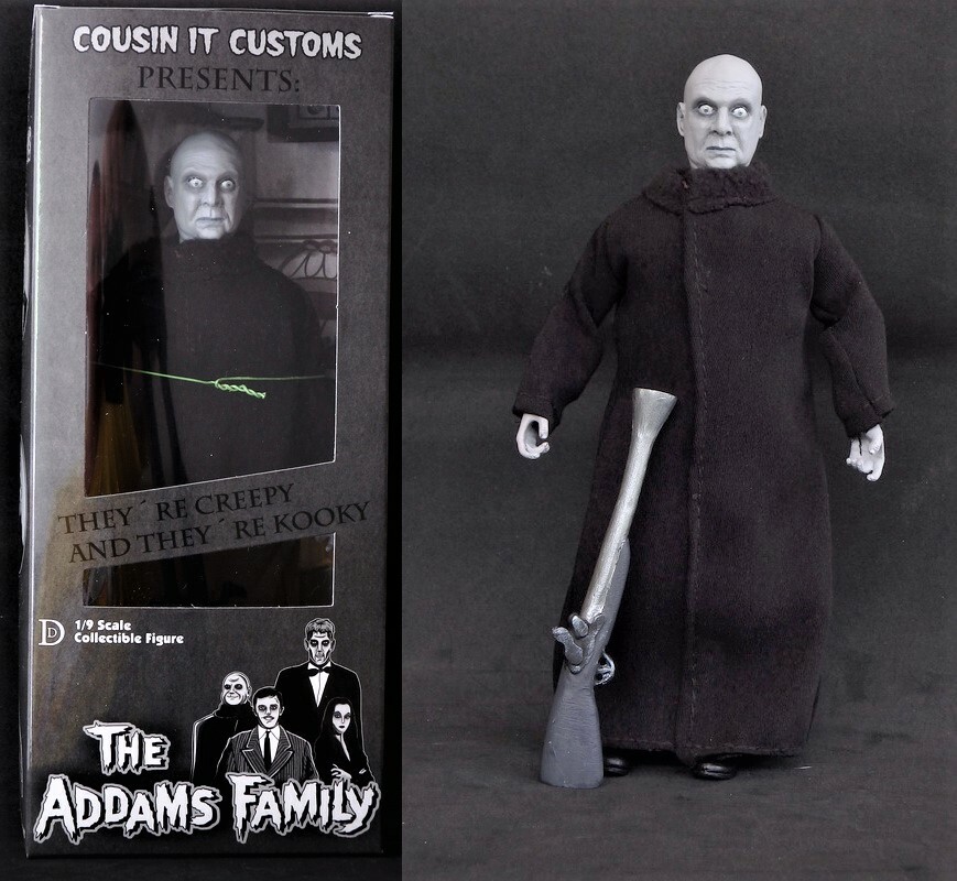 The Addams Family 'UNCLE FESTER' 8" B&W Figure Distinctive Dummies | eBay