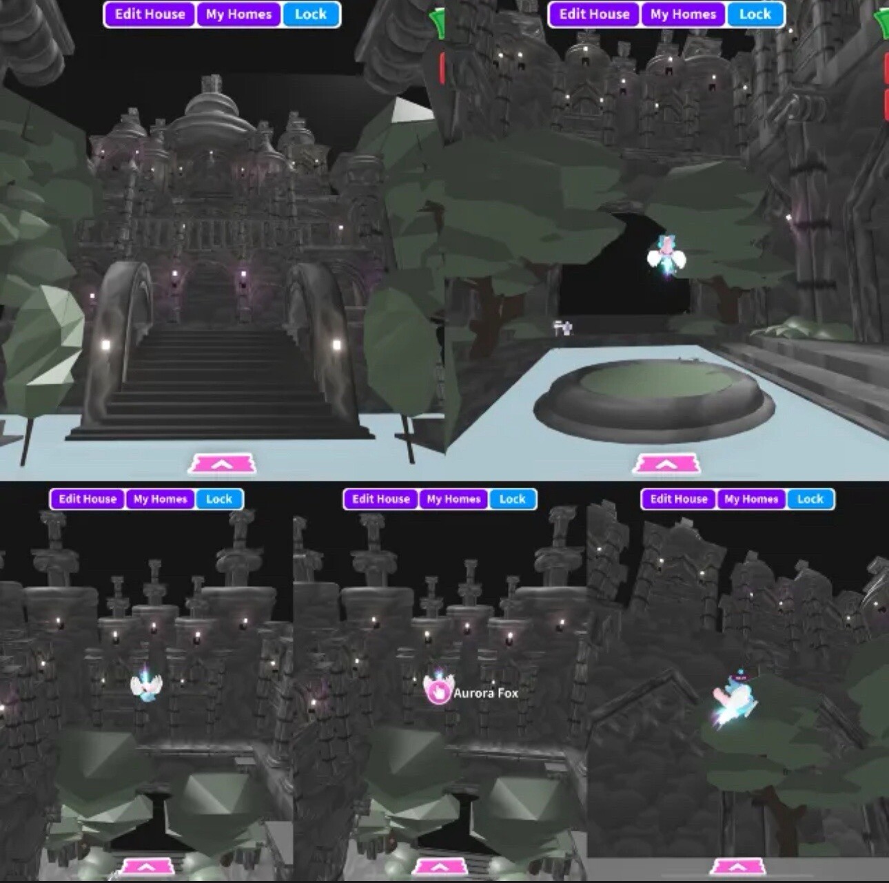 Black Gothic Mansion Adopt Me Home House Build | eBay