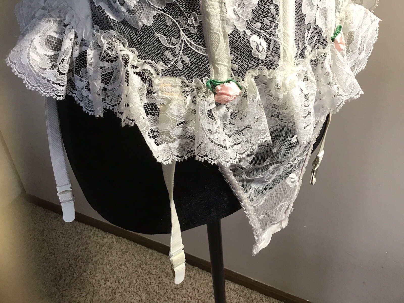 Shirley Of Hollywood Lingerie White Teddy Corset Gart… - Gem