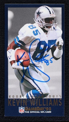 BAS 1993 Fleer GameDay Rookie Standouts Kevin Williams Beckett Auth ...