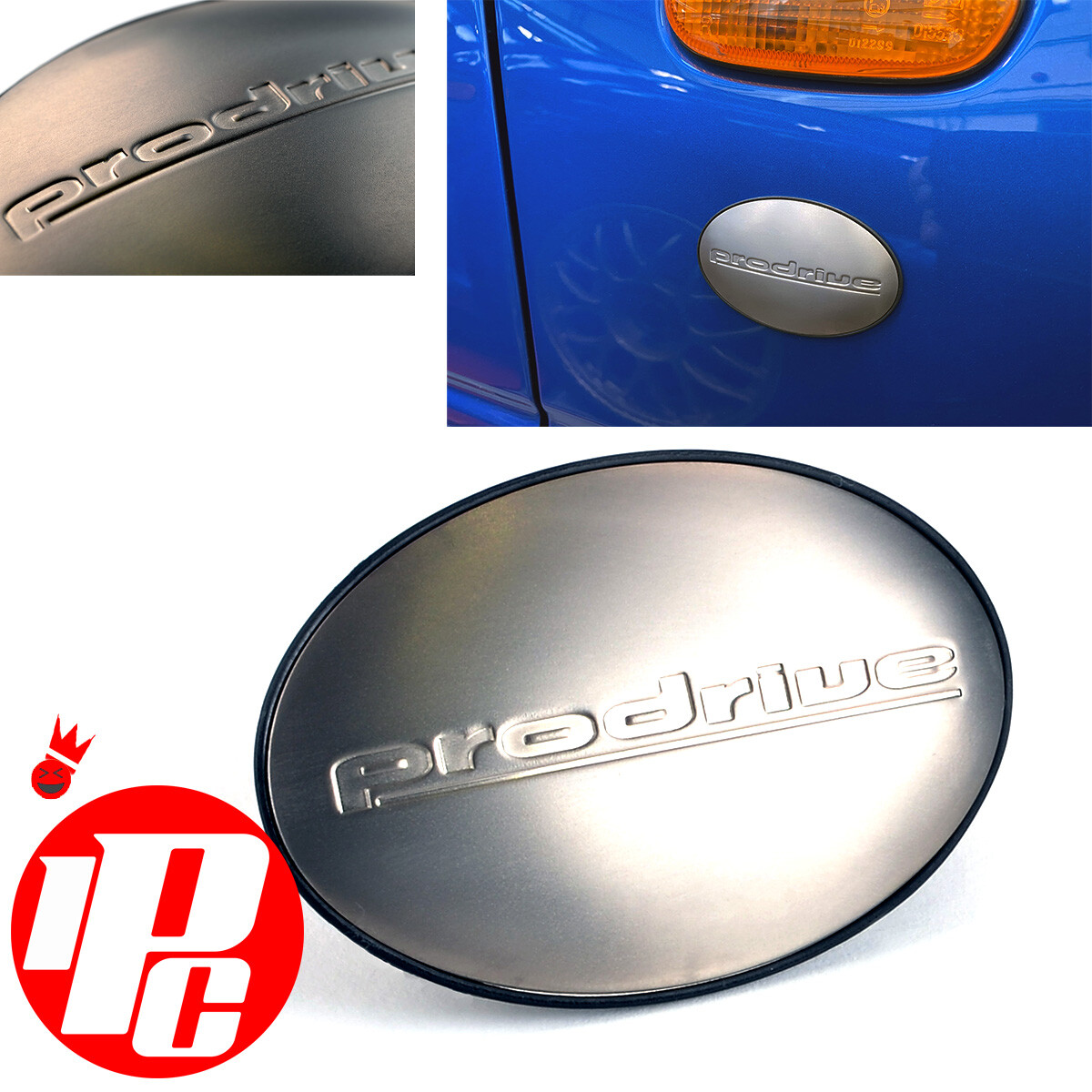 GENUINE TITANIUM P1 WING BADGE - FITS SUBARU IMPREZA PRODRIVE P1 GM8 ...