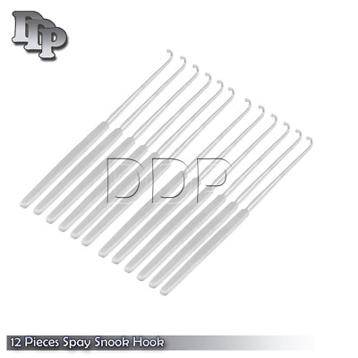 12 Pieces Spay Snook Hook Veterinary surgical instruments | eBay