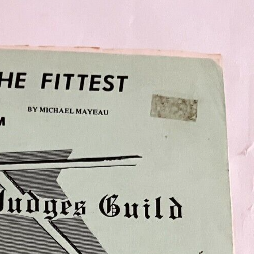 Judges Guild D&D Module Survival of the Fittest (1st) #95 by Michael ...