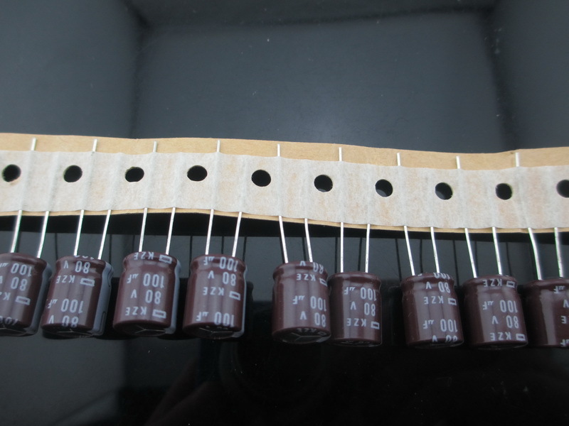 30pcs NCC Nippon Chemi-Con KZE 100mfd 80V 100UF electrolytic Capacitor ...