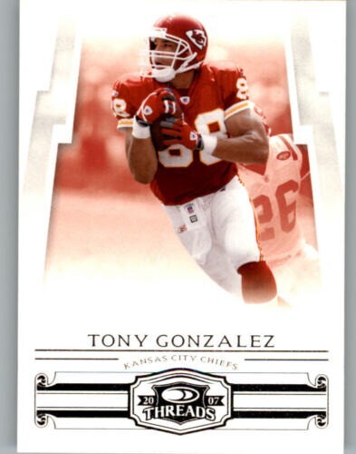 2007 Donruss Threads Football Card #22 Tony Gonzalez | eBay