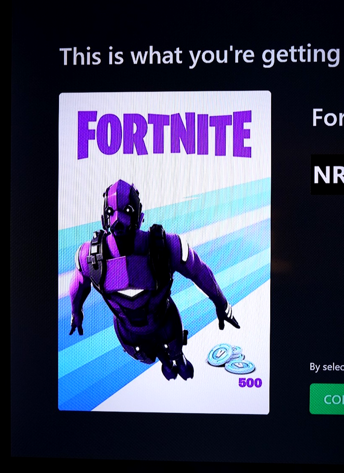 XBOX FORTNITE Dark Vertex Skin + 500 V/w Controller Box Verified ...