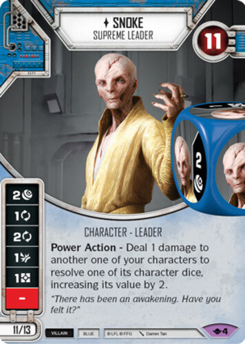 Star Wars Destiny: Snoke - Supreme Leader [Mint/NM] Way of the Force SW ...