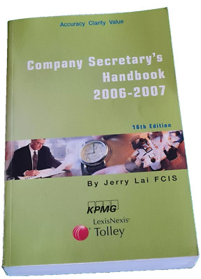 Company Secretary's Handbook 2006-2007 by Jerry Lai, Paperback | eBay UK