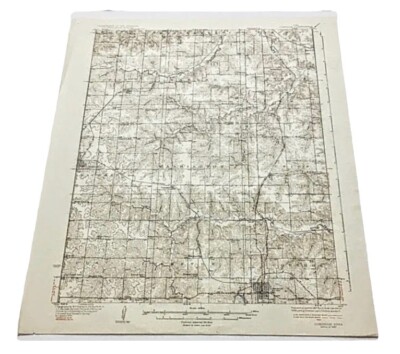 Corydon Quadrangle, Iowa 1937 Iowa Topographical Map Vintage Not a ...