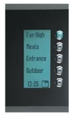 Clipsal C-BUS SATURN DLT WALL SWITCH 5-Gangs Fascia With Grid BLACK ...