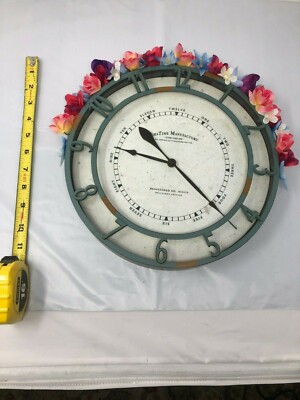 First Time Manufactory Clock Battery Operated Wall Clock Home Decor 12 ...