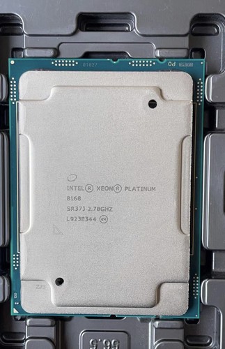 Original Intel Xeon Platinum 8168 SR37J 33M Cache 2.70GHz 24 Cores 205W ...