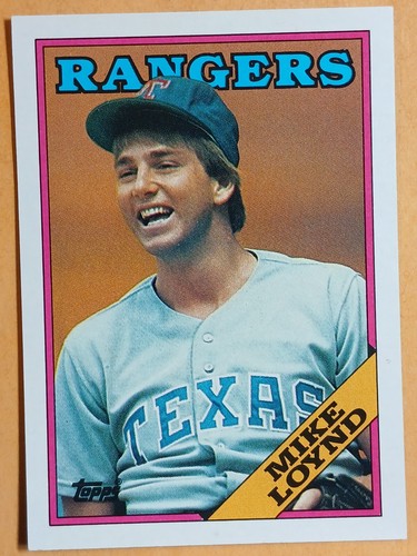 1988 Topps Baseball Card Mike Loynd Texas Rangers #319 | eBay