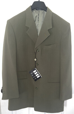 NWT Rare Olive Green Prato Kapperzio Uomo Men’s Blazer Jacket Coat Size ...