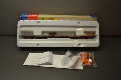 Walthers HO Gold Line 932-40304 FEC 89' Flush Deck Flat Car Twin 45 FEC ...