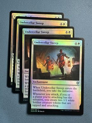 MTG Commander Baldur's Gate Undercellar Sweep Foil x4 Playset CLB | eBay