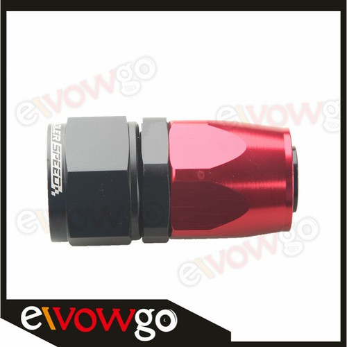 Straight -16 AN AN16 Aluminum Swivel Fuel Hose End Fitting Red/Black ...