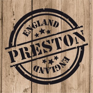 Preston Sticker Vinyl 10 cm / 4" Decal Stamp Preston England Wall Car ...