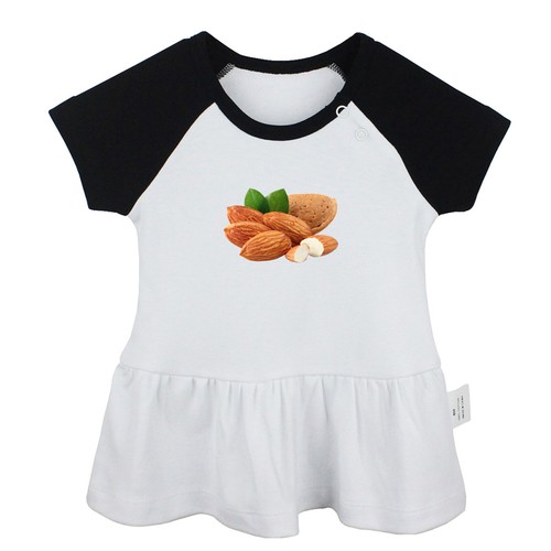 Nut Almond Cute Dresses Infant Baby Girls Princess Dress 0-24Months ...