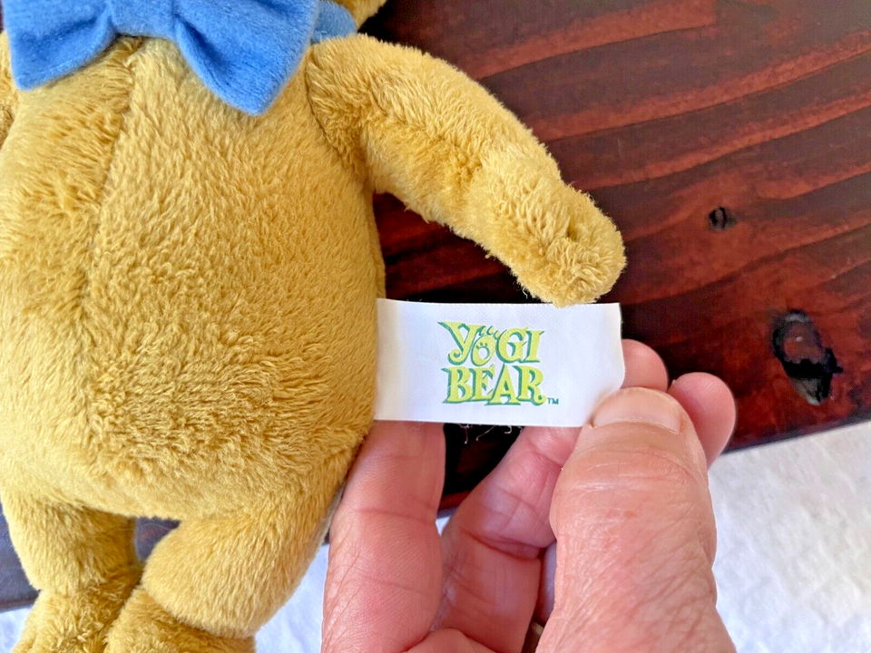 YOGI BEAR Plush Stufffed Animal BOO BOO BEAR Standing Blue Bow Tie 8.5 ...