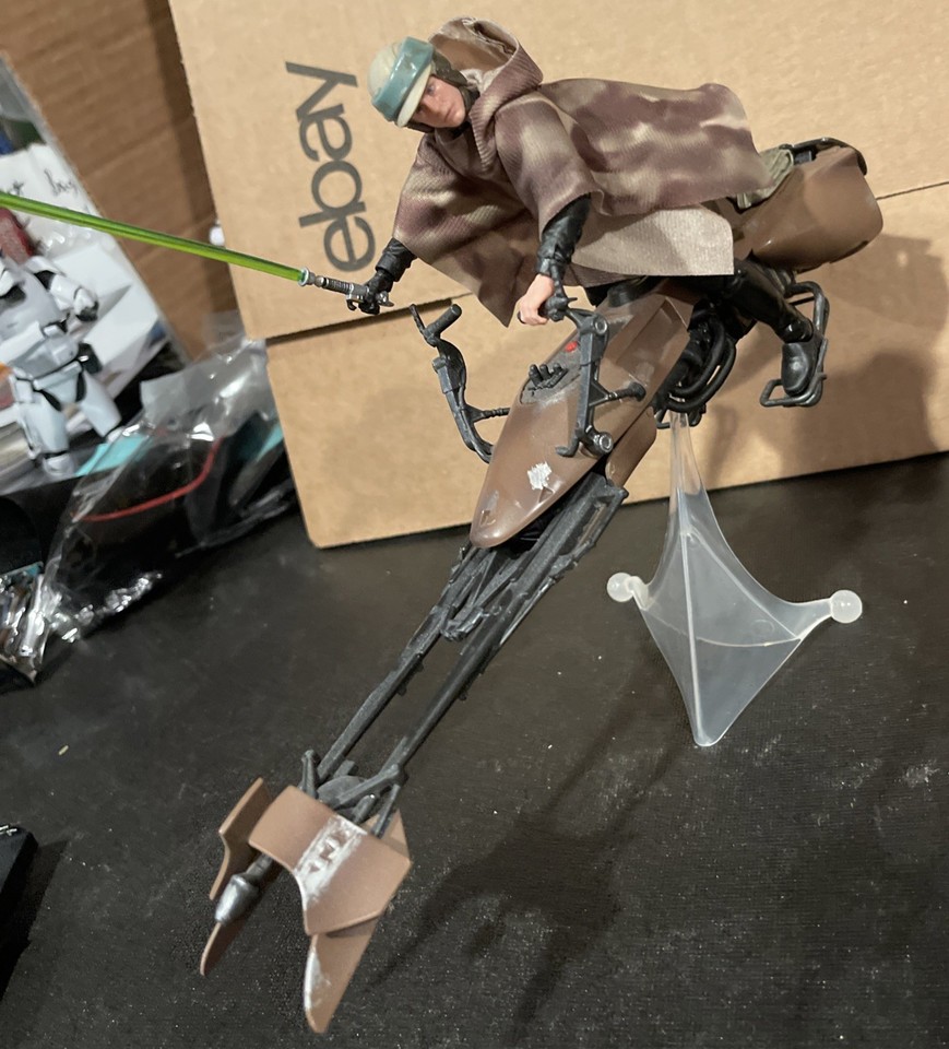 Built Star Wars Speeder Bike Luke Skywalker & Scout Troop Model Kits ...