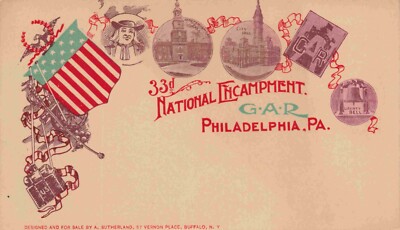 Grand Army Of The Republic, 33rd National Encampment, GAR, Philadelphia ...
