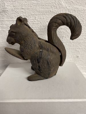 Vintage Cast Iron Squirrel Nutcracker ~ 4 1/4" | eBay