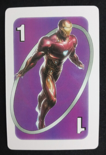 2018 Marvel Avengers Uno Card Purple Iron Man #1 | eBay