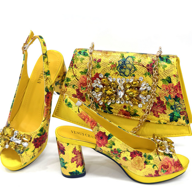 Latest Design And Bag Set Sandals Shoes Italian With Matching Bag Party ...