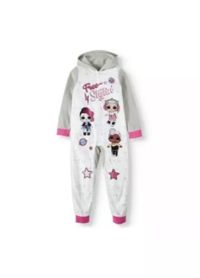 LOL Surprise Doll Little Girls One Piece Sleeper Union Suit Fleece ...