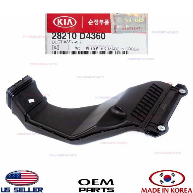 Air Cleaner Intake-inlet Duct Tube Hose 28210D4360 Fits 2016 - 2018 Kia ...