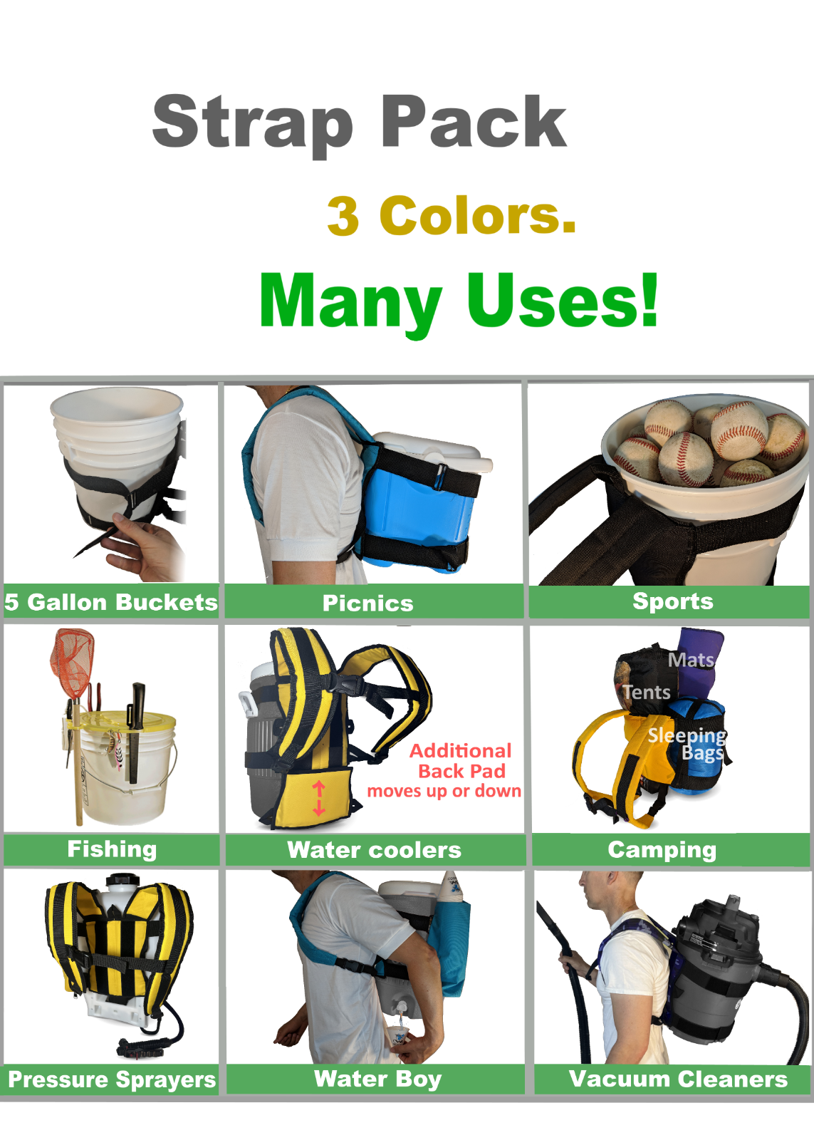 Backpack for hauling 5 Gallon Buckets and Pressure Sprayers and Shop ...