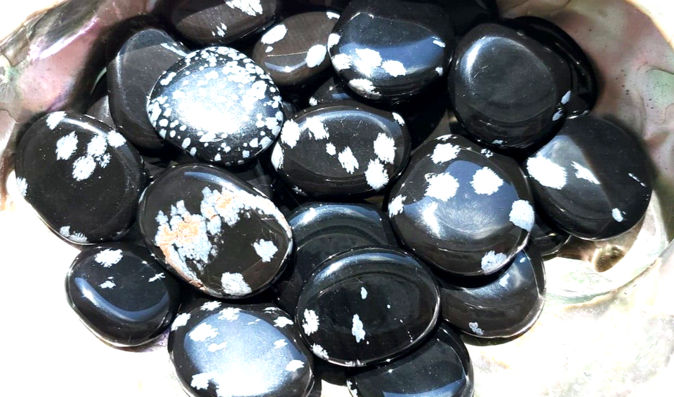 Snowflake Obsidian Disc | eBay